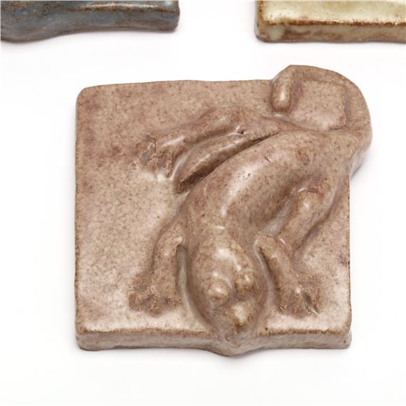 Janet Ontko | Six Animal Form Pottery Card Holders | MutualArt