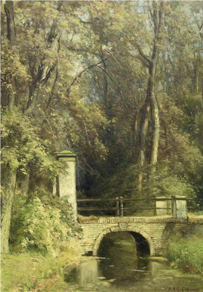 Pieter Adrianus Schipperus | Brug over sloot bij een toegangspoort ...