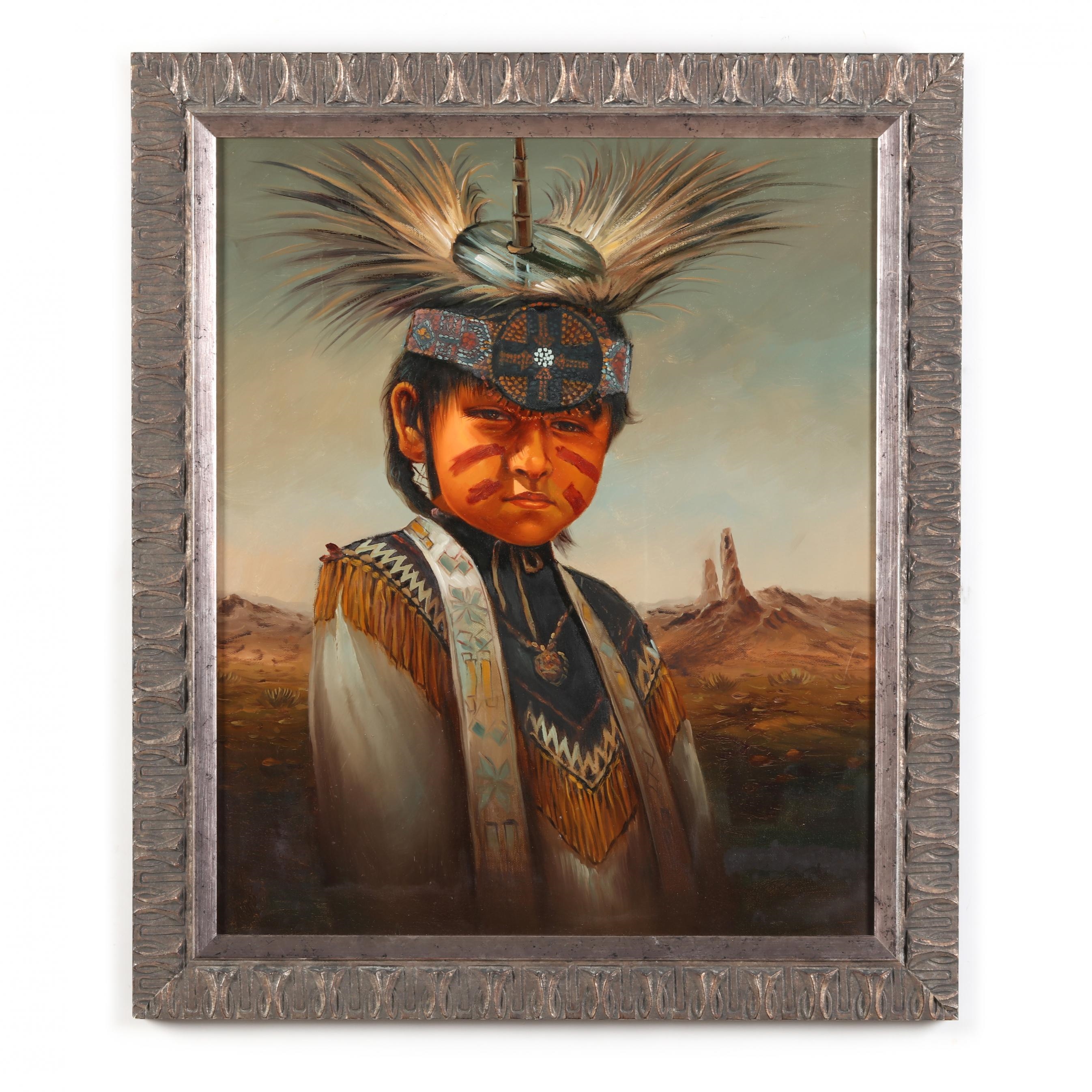 Kenneth Su | A Young Indian Chief | MutualArt