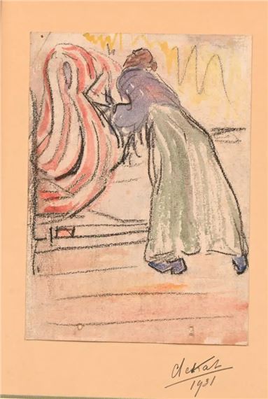 Anne Pierre de Kat | Femme en robe verte (1931) | MutualArt