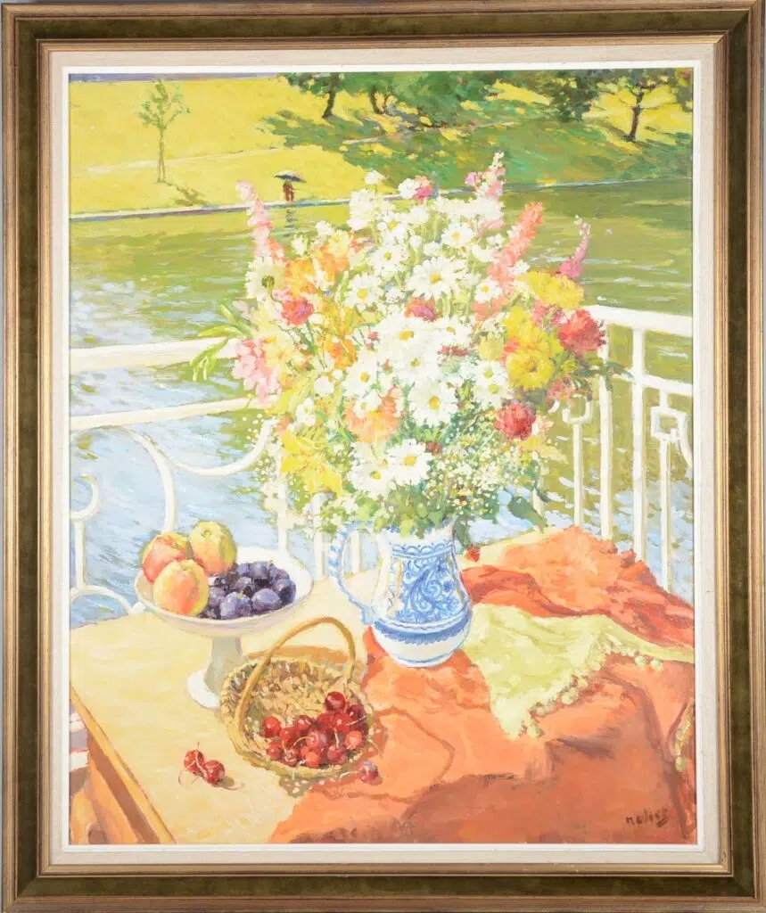 Paul Nollet | Nature morte sur fond de Dérivation | MutualArt