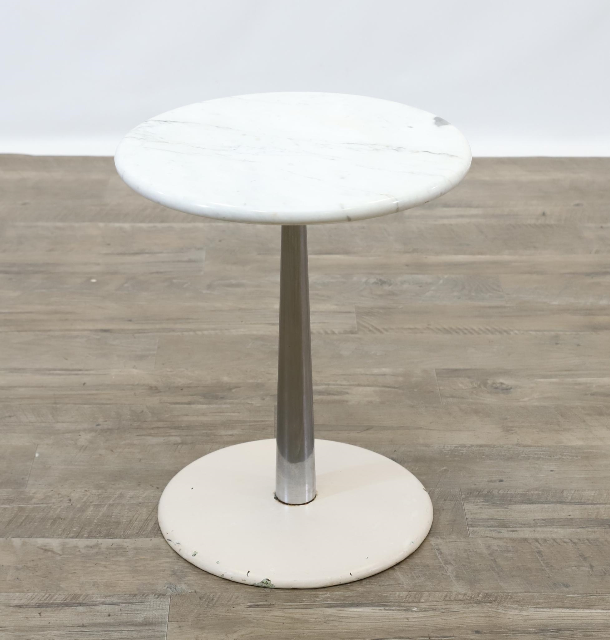 Estelle Laverne | Marble top pedestal table | MutualArt