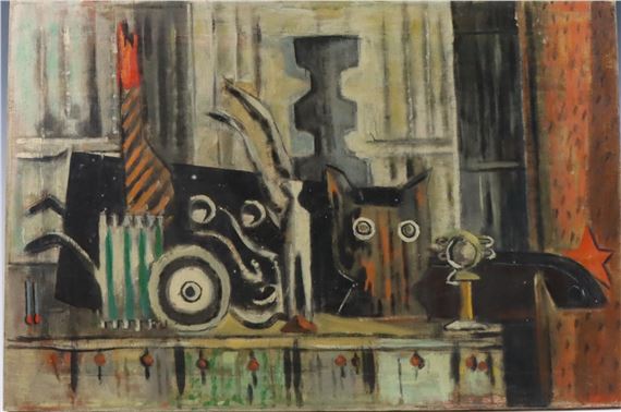 Frederick Robbins Childs | Surreal abstract (1950) | MutualArt