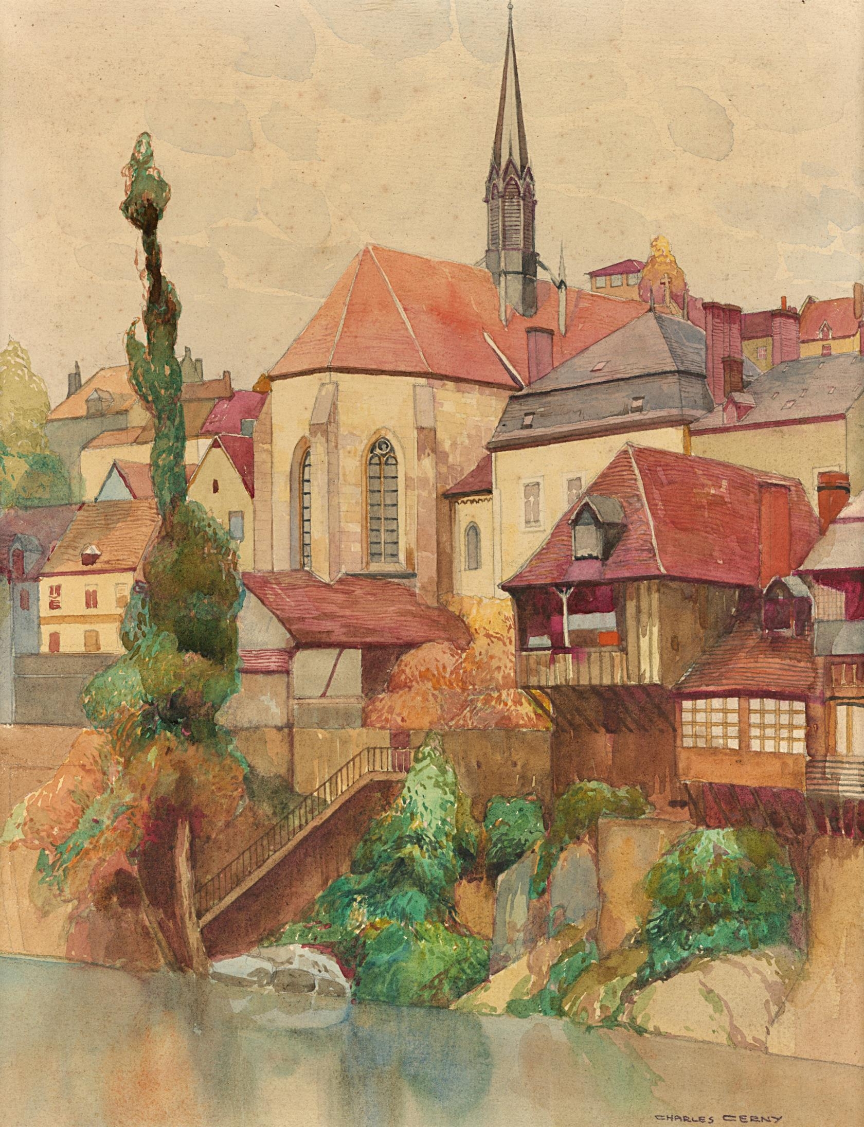 Charles Cerny | DŮM U ŘEKY | MutualArt