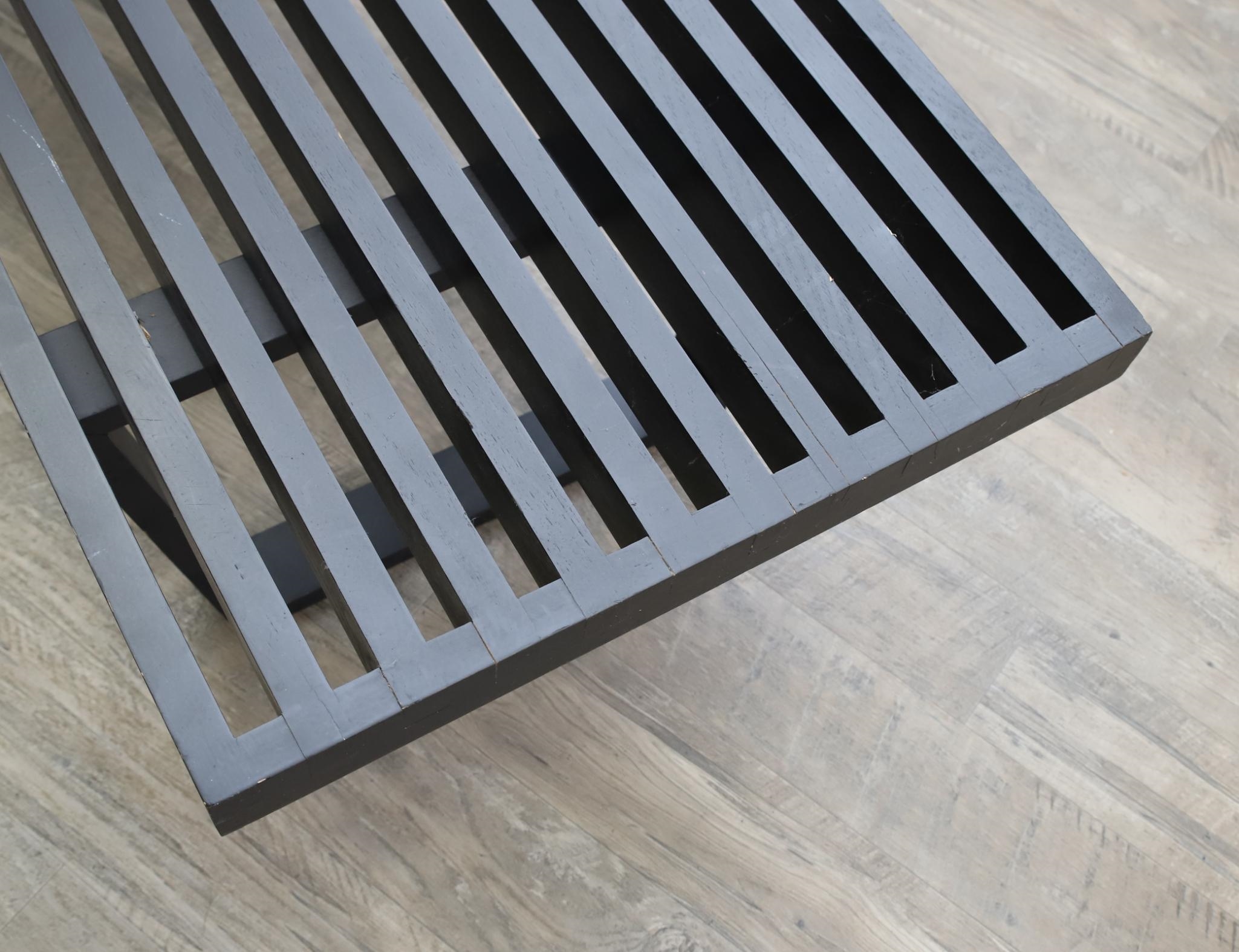 George Nelson | Ebonized birch slatted top and legs | MutualArt