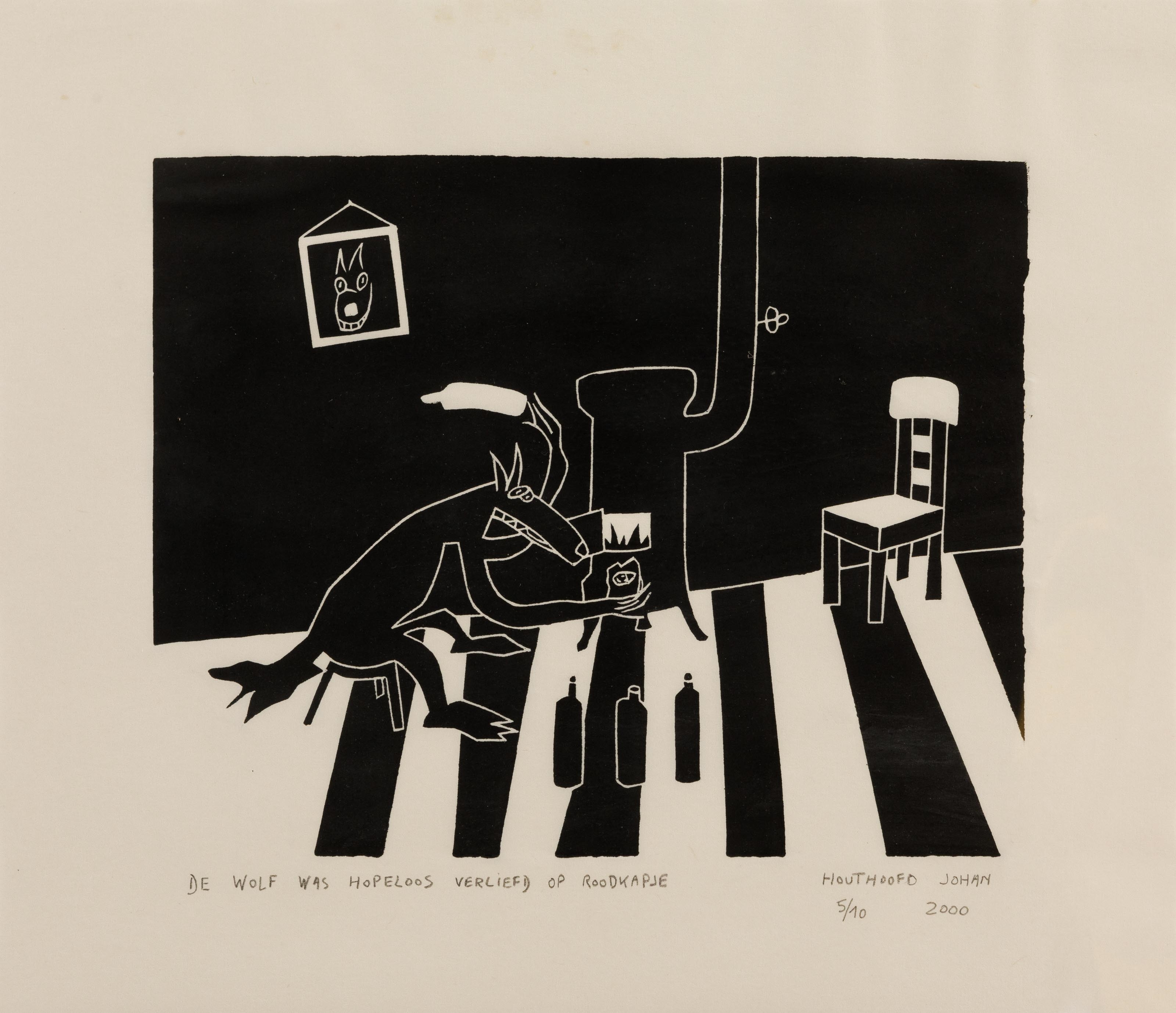 Johan Houthoofd | 'De wolf van hopeloos verliefd op roodkapje' | MutualArt