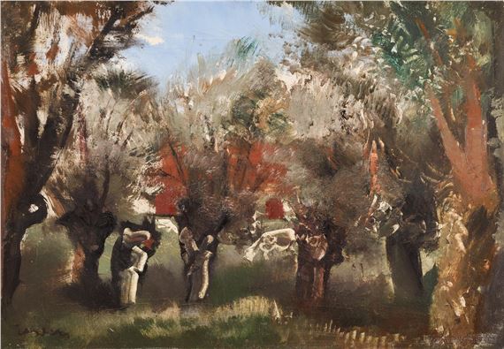 Floris Jespers | Orchard with pollard willows | MutualArt