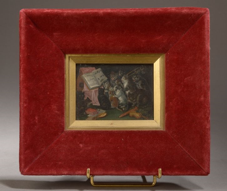 Flemish School 17th Century | The concert of cats. (1648) | MutualArt
