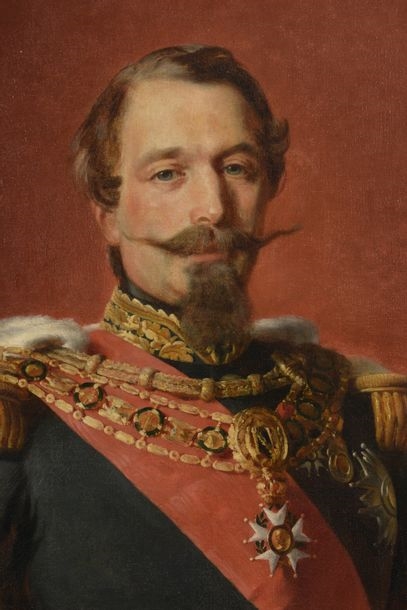Franz Xaver Winterhalter | Portrait of Napoleon III wearing the ermine ...