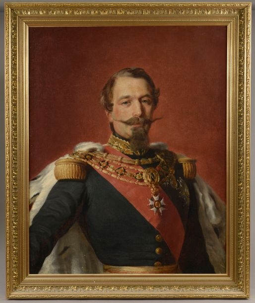 Franz Xaver Winterhalter | Portrait of Napoleon III wearing the ermine ...