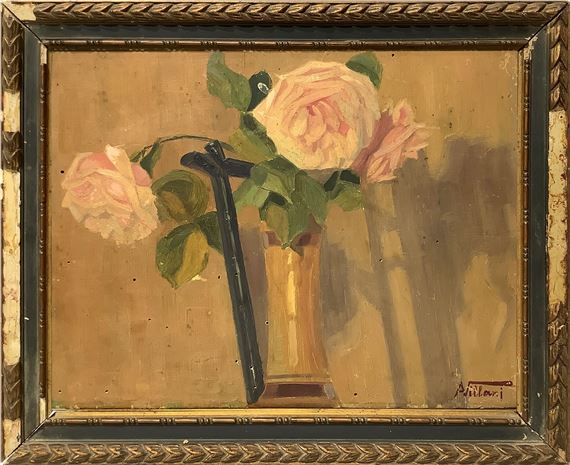 A. Villani | Vaso con rose | MutualArt