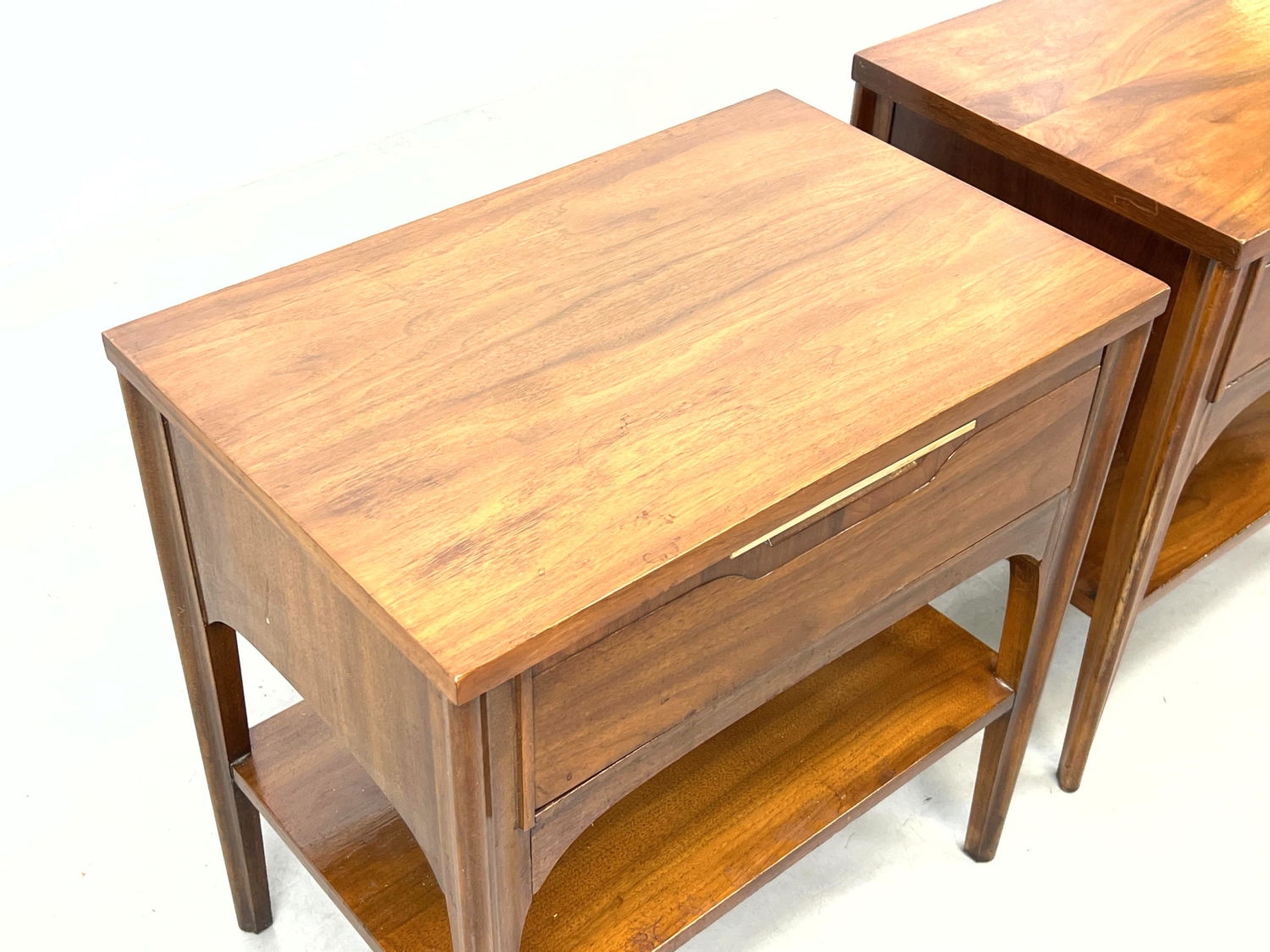 Kent Coffey | Pr KENT COFFEY American Modern Walnut Night Stands ...