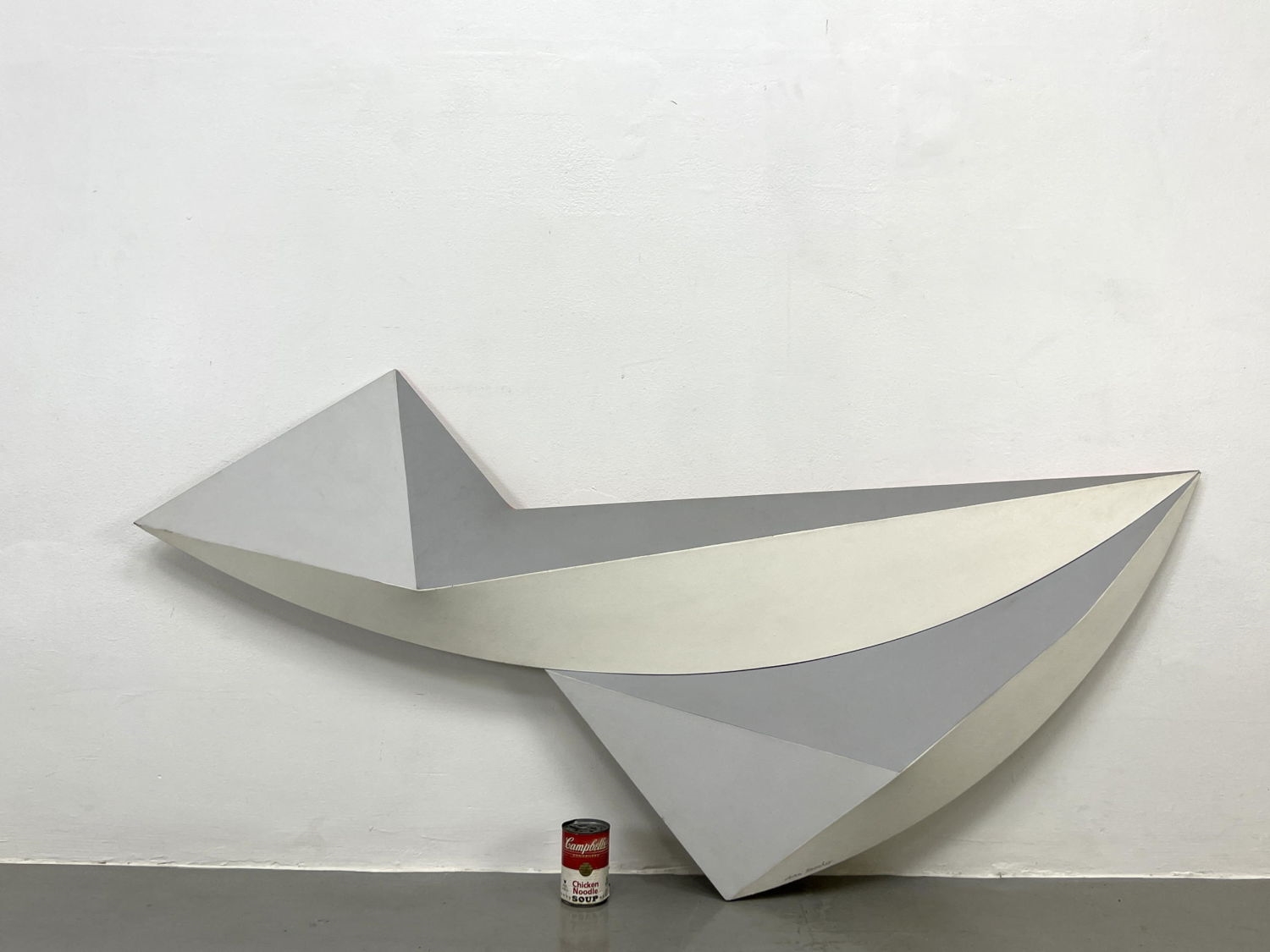 John Zaccheo | JOHN ZACCHEO Shaped Stretched Canvas Painting. Neutral ...