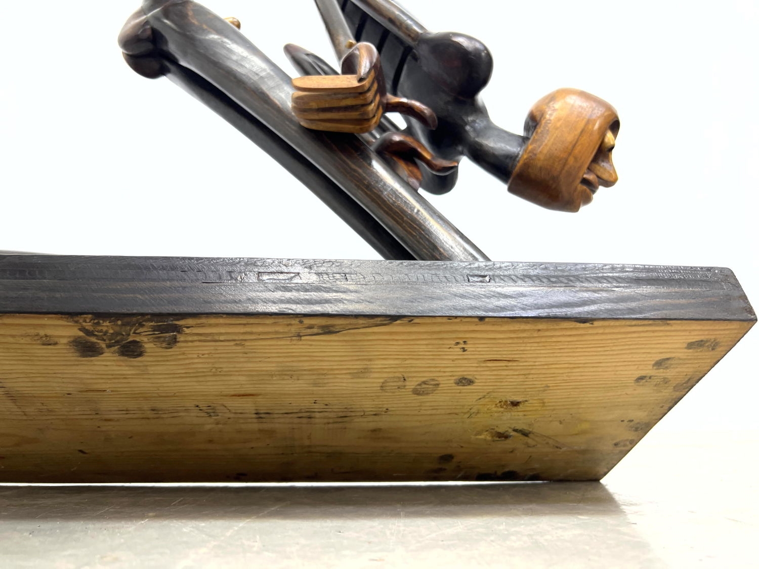 GREGORY GORBY | GREGORY GORBY 6-17-76 Carved wood Folk Art Style ...