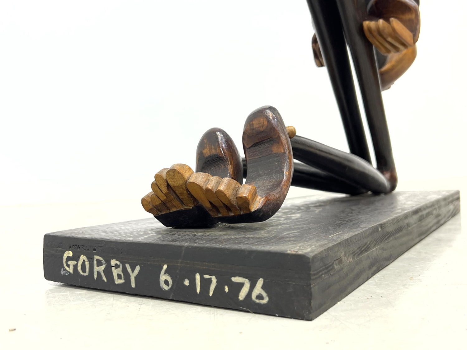 GREGORY GORBY | GREGORY GORBY 6-17-76 Carved wood Folk Art Style ...