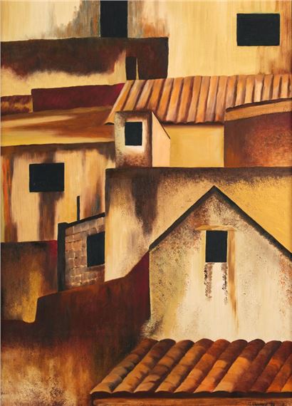 Mary Shepard Greene Blumenschein | Roof Patterns (1988) | MutualArt