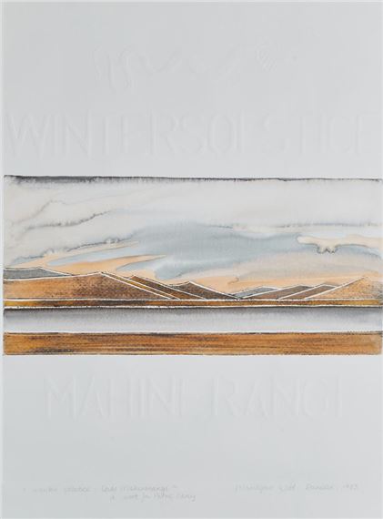 Marilynn Webb | Winter Solstice, Lake Mahinerangi (1983) | MutualArt