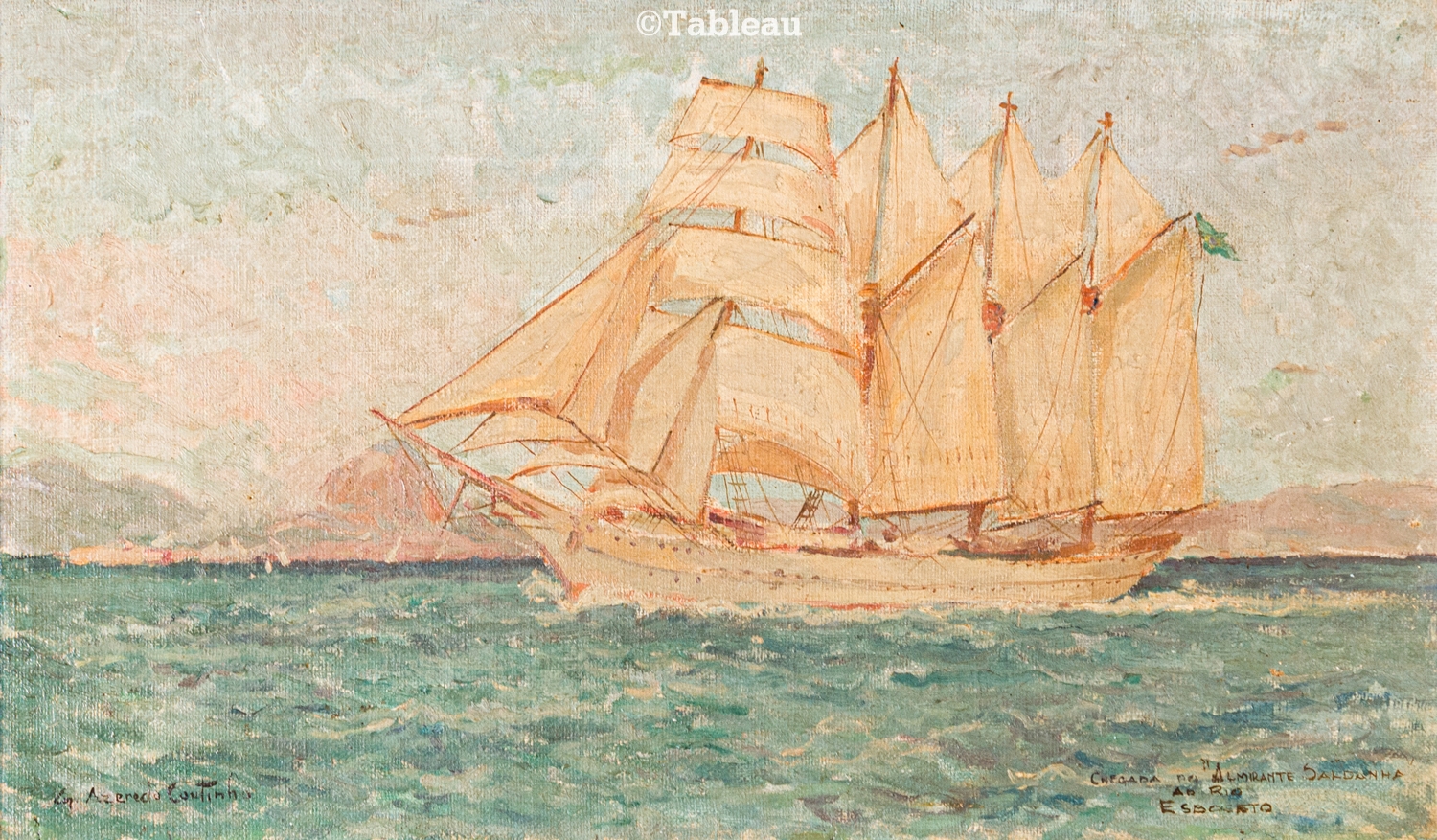 Gerzon Azeredo Coutinho | Chegada do Almirante Saldanha ao Rio | MutualArt