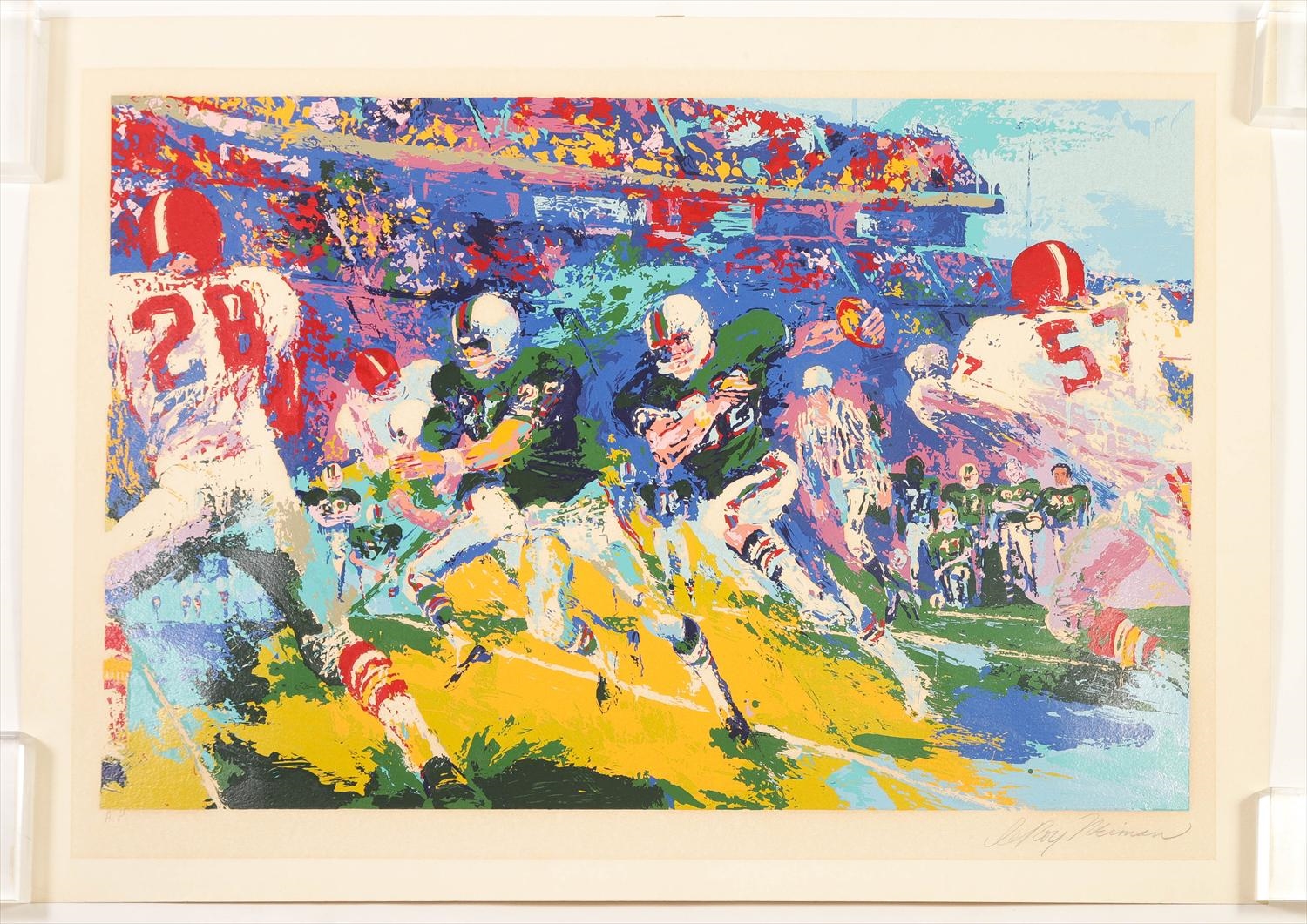 LeRoy Neiman | Rushing Back | MutualArt