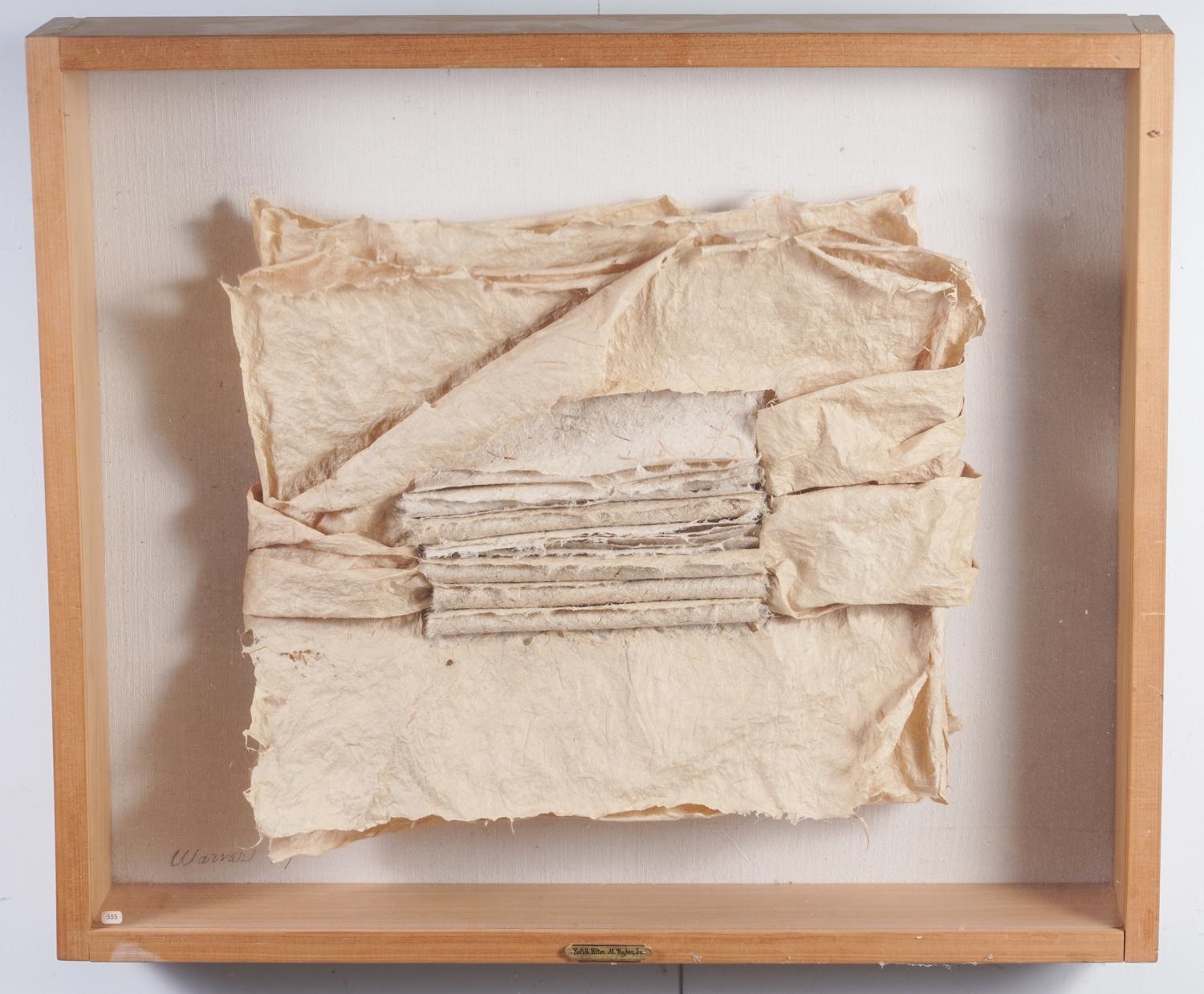 Pat Warner | Shadow Box Framed Abstract (1979) | MutualArt