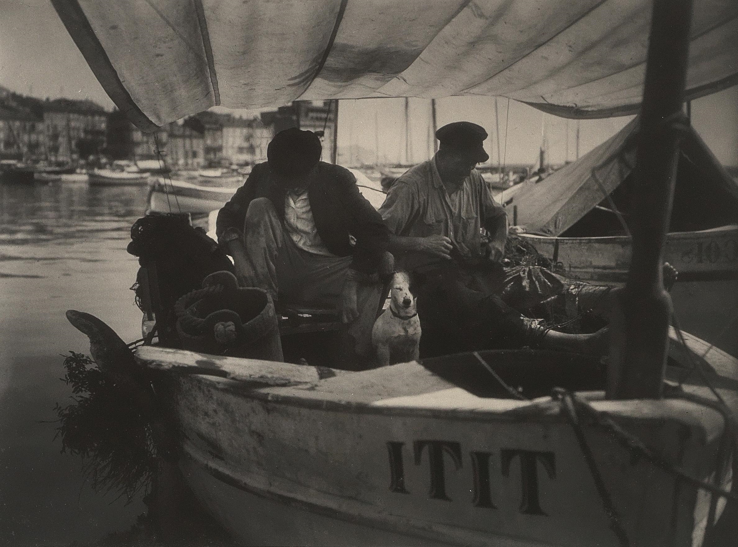 Rudolf Koppitz | Fisherman in a boat (1910 - 1915) | MutualArt