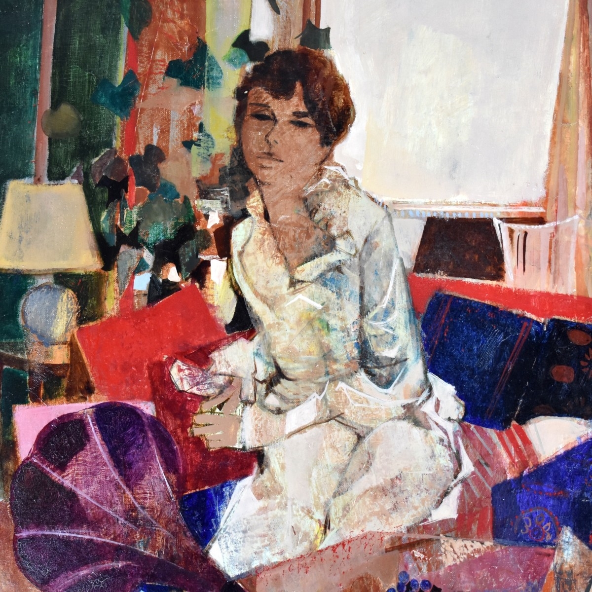 Robert Vernet-Bonfort | Juene Femme et Gramophone | MutualArt