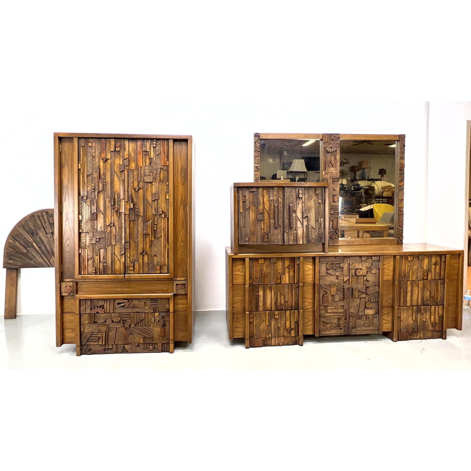 Louise Nevelson | Tall Chiffarobe, Credenza Triple Dresser, Night Stand ...