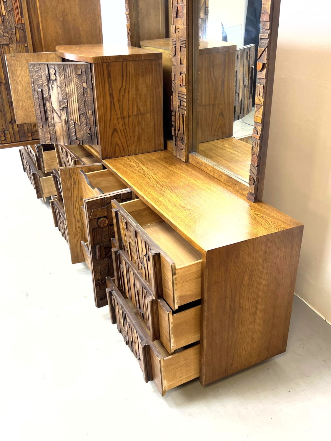 Louise Nevelson | Tall Chiffarobe, Credenza Triple Dresser, Night Stand ...