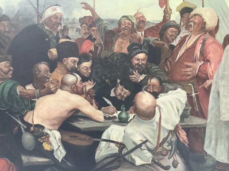 Ilya Repin | The Zaporozhe Cossacks write a letter to the Turkish ...