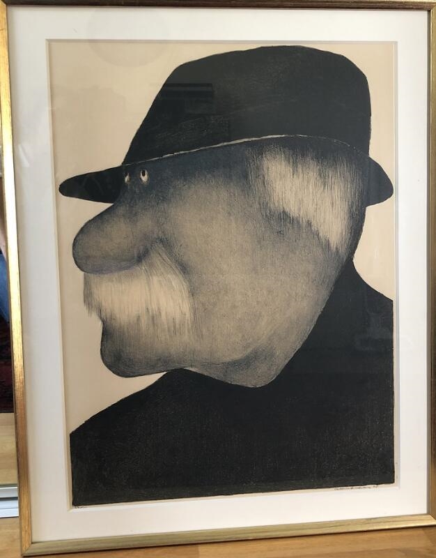 Albert Bertelsen | Man with hat | MutualArt