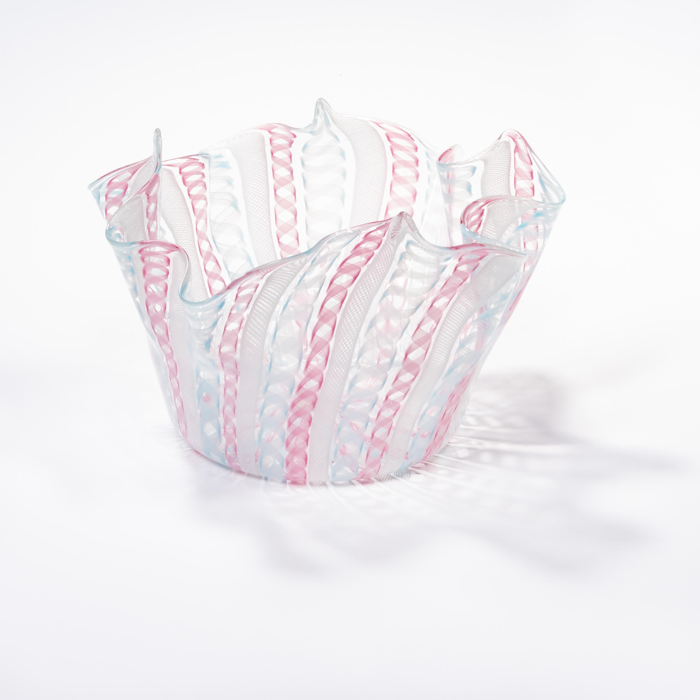Fulvio Bianconi | Murano Glass Fazzoletto Vase Attributed to Fulvio ...