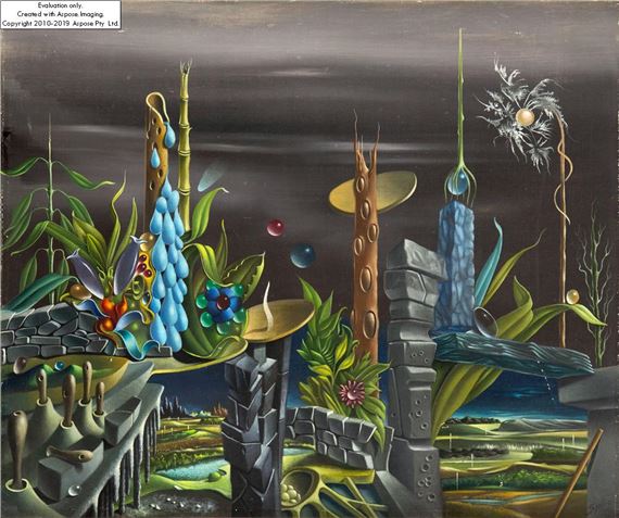 Georges Spiro | Surrealistic landscape (Circa 1950) | MutualArt
