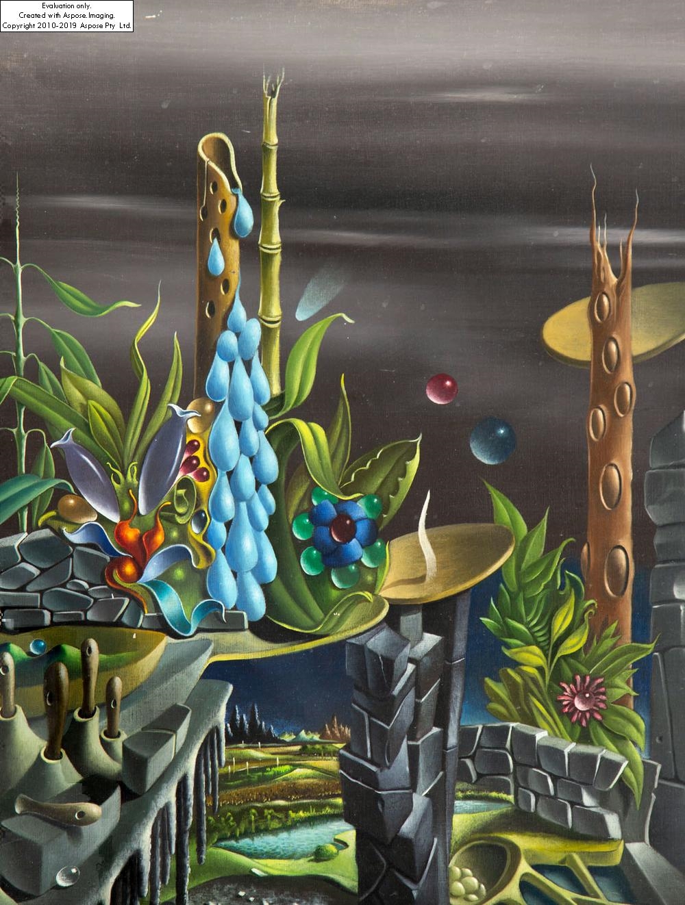 Georges Spiro | Surrealistic landscape (Circa 1950) | MutualArt