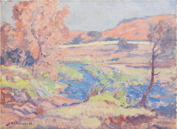 Jacob Hendrik Pierneef | Mountain Landscape Near Clarens (1925) | MutualArt