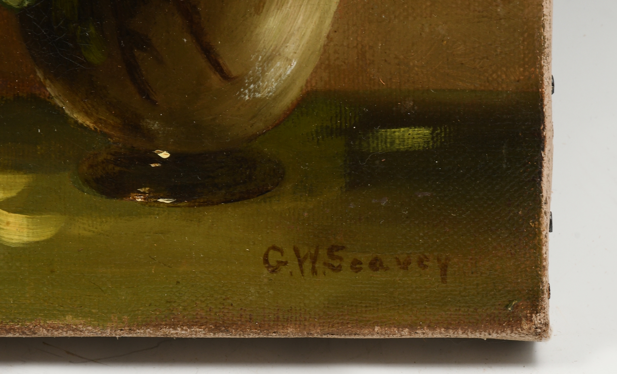 George W. Seavey | Yellow Cottage Roses in a Glass Vase | MutualArt