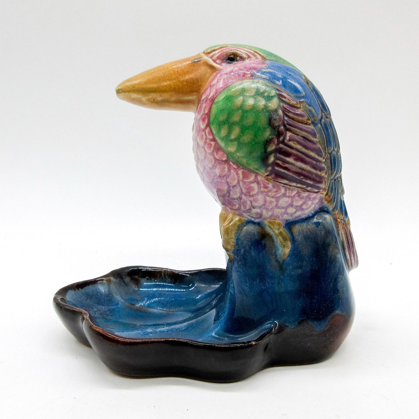 Harry Simeon | Doulton Lambeth Stoneware Bibelot Tray, Character Bird ...