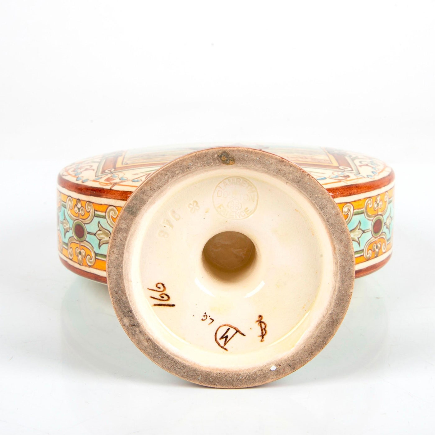 Esther Lewis | Doulton Lambeth Faience Esther Lewis Moon Flask | MutualArt