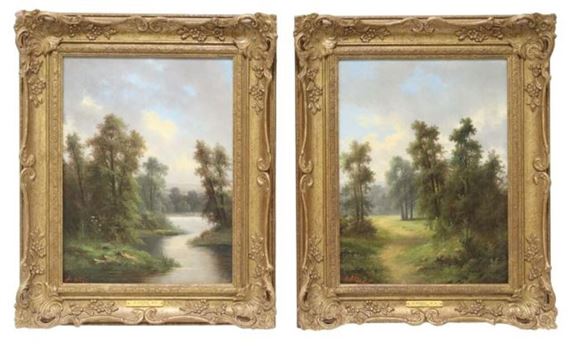 Ada Stone | Forest Path; River Landscape | MutualArt