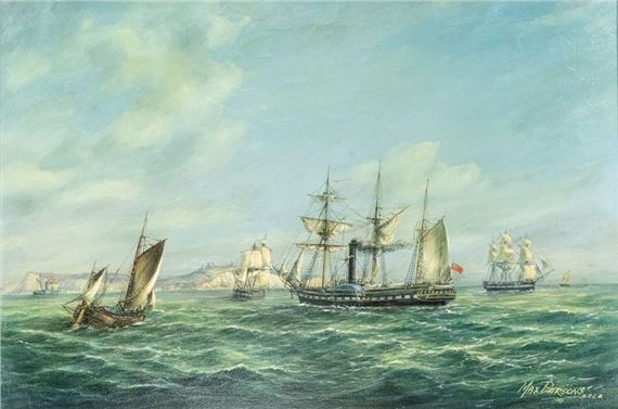 Max Parsons | Sailing Boats at sea (1989) | MutualArt