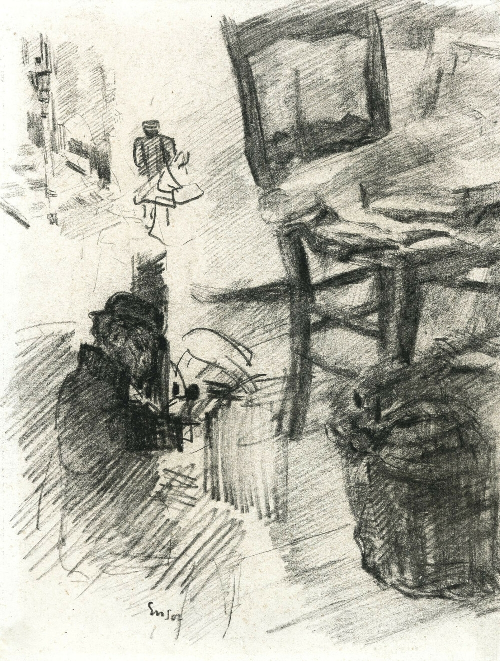 James Ensor | Etude de personnages (1880) | MutualArt