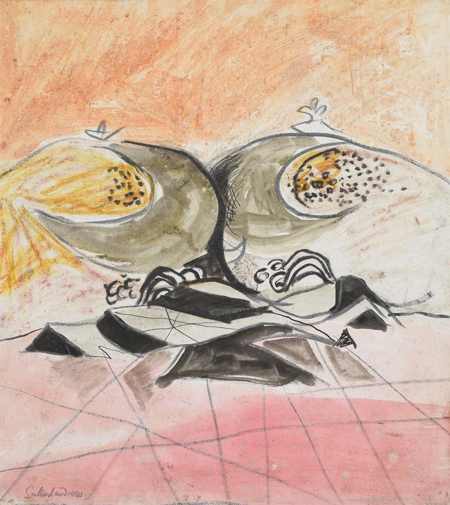 Graham Sutherland | INTERLOCKING HILLS (1945) | MutualArt