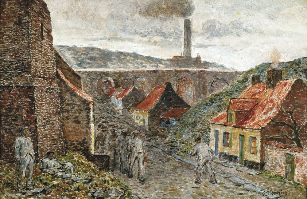 Constantin Meunier | The viaduct over the coron | MutualArt