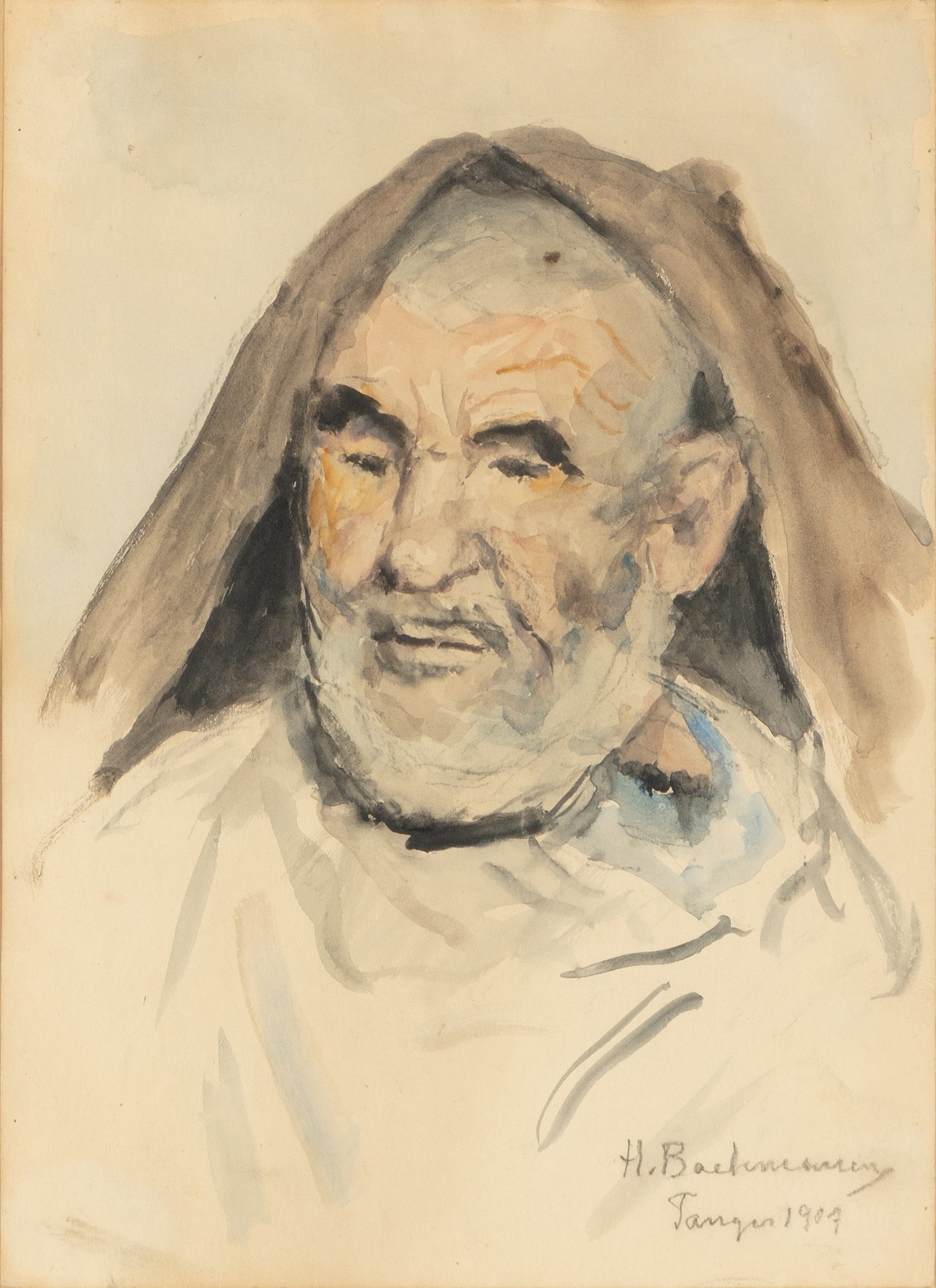 Hugo Backmansson | Man, Tanger (1907) | MutualArt