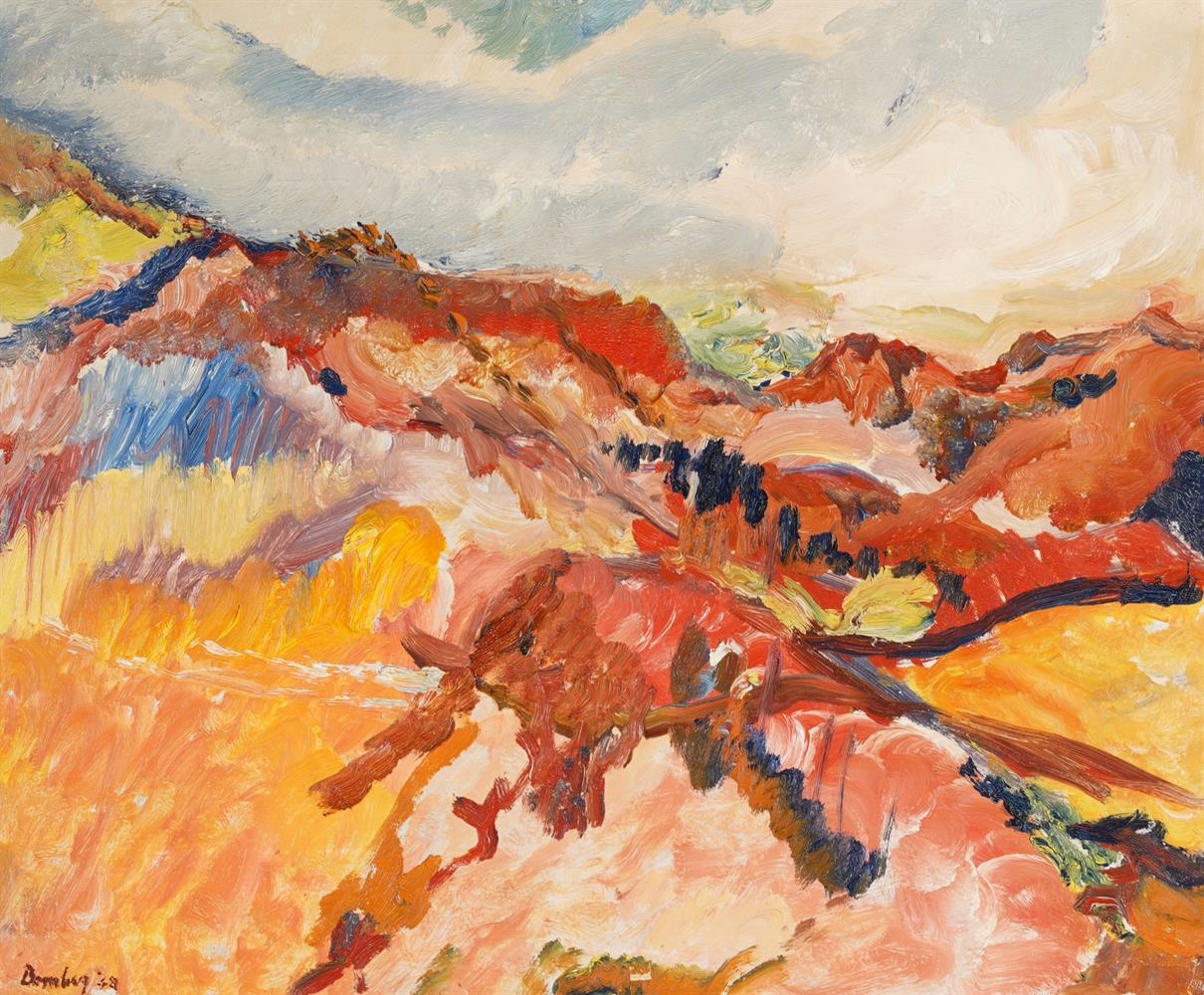 David Bomberg | HILLS ABOVE CHRISOSTOMAS MONASTERY, CYPRUS (48) | MutualArt