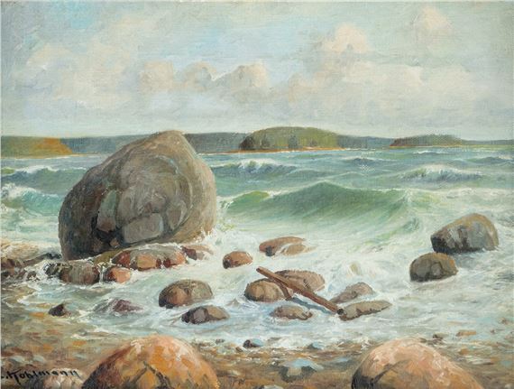 Ejnar Kohlmann | Shore landscape | MutualArt