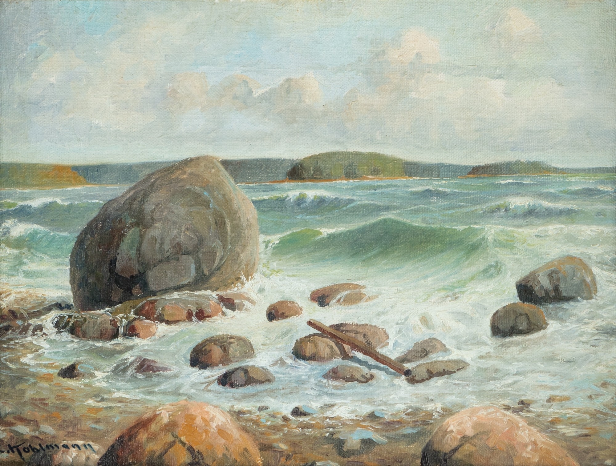 Ejnar Kohlmann | Shore landscape | MutualArt