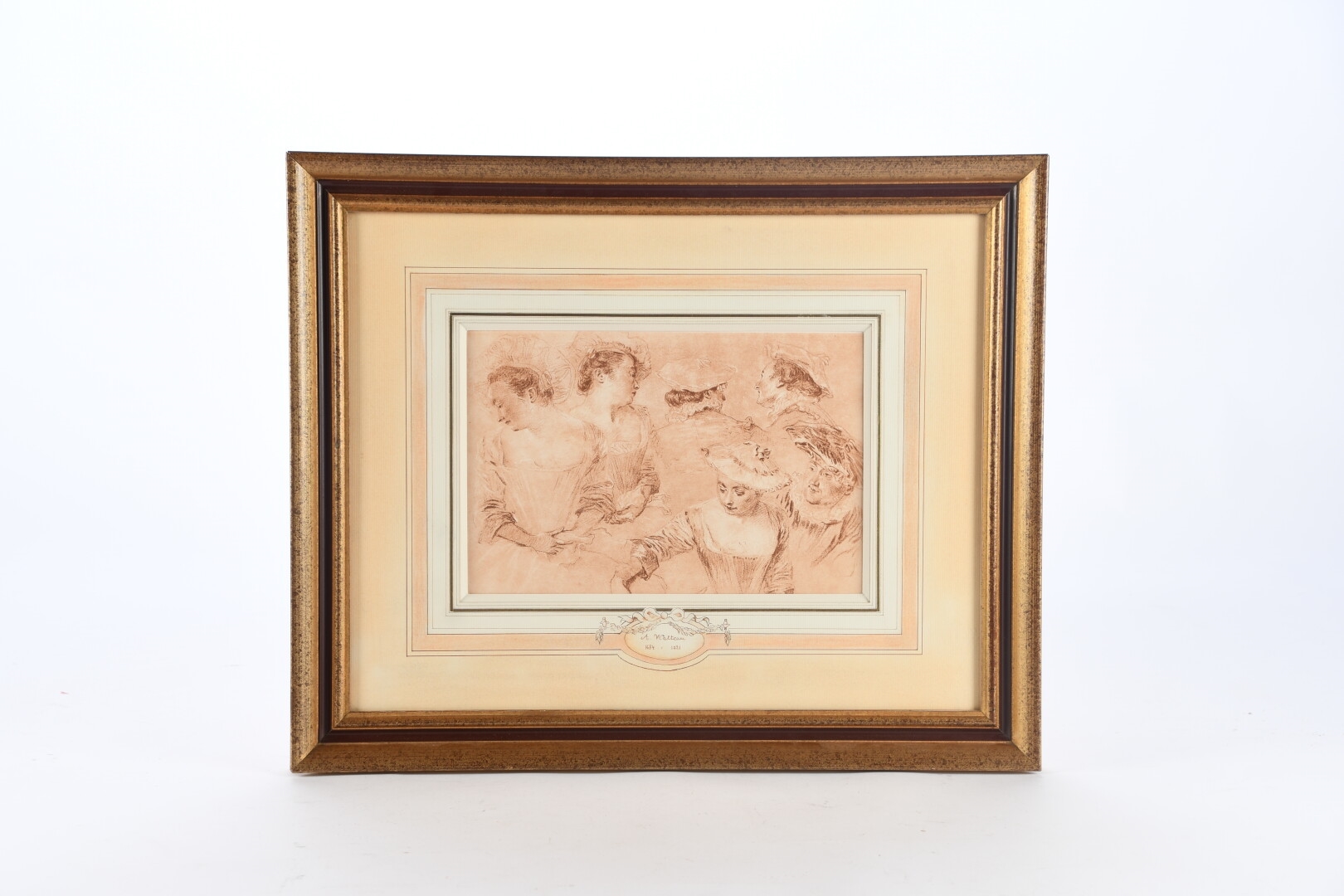 Paul Mantz | Trois études de têtes de femme et trois de têtes d'homme ...