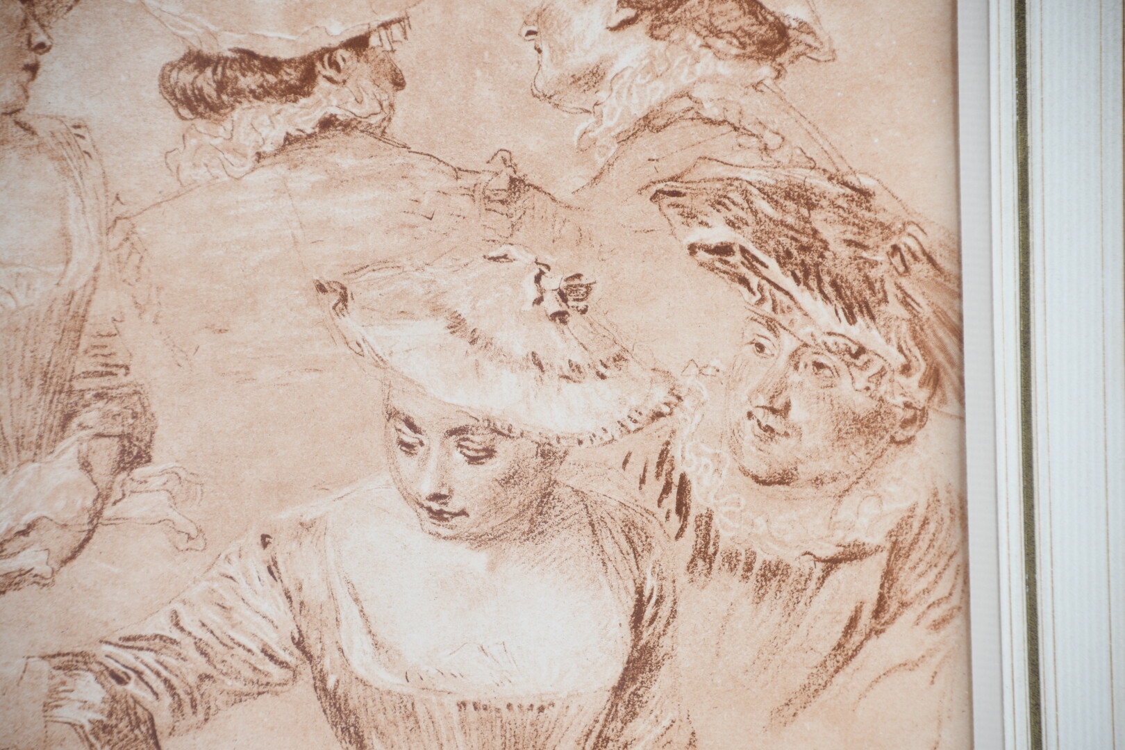 Paul Mantz | Trois études de têtes de femme et trois de têtes d'homme ...