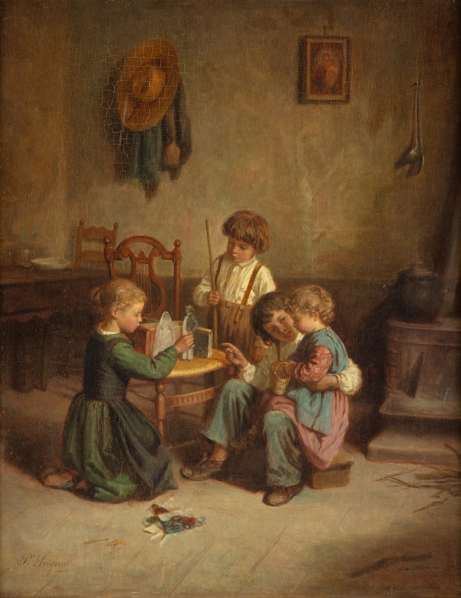 Paul Seignac | Children playing | MutualArt