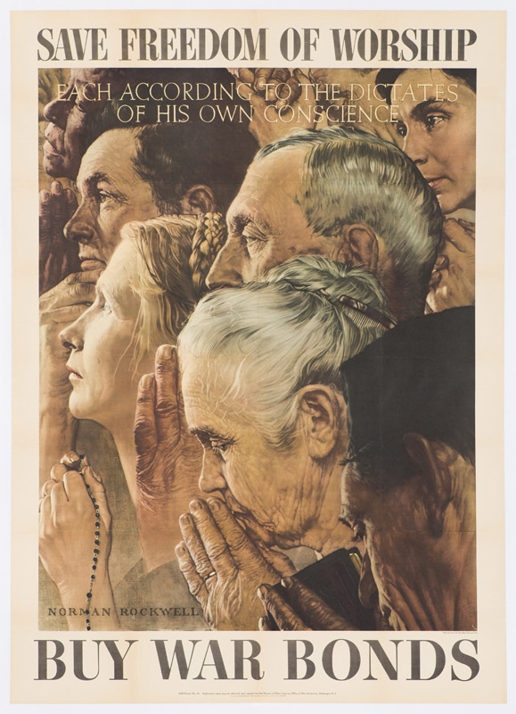 Norman Rockwell | (4) The Four Freedoms (1943) | MutualArt